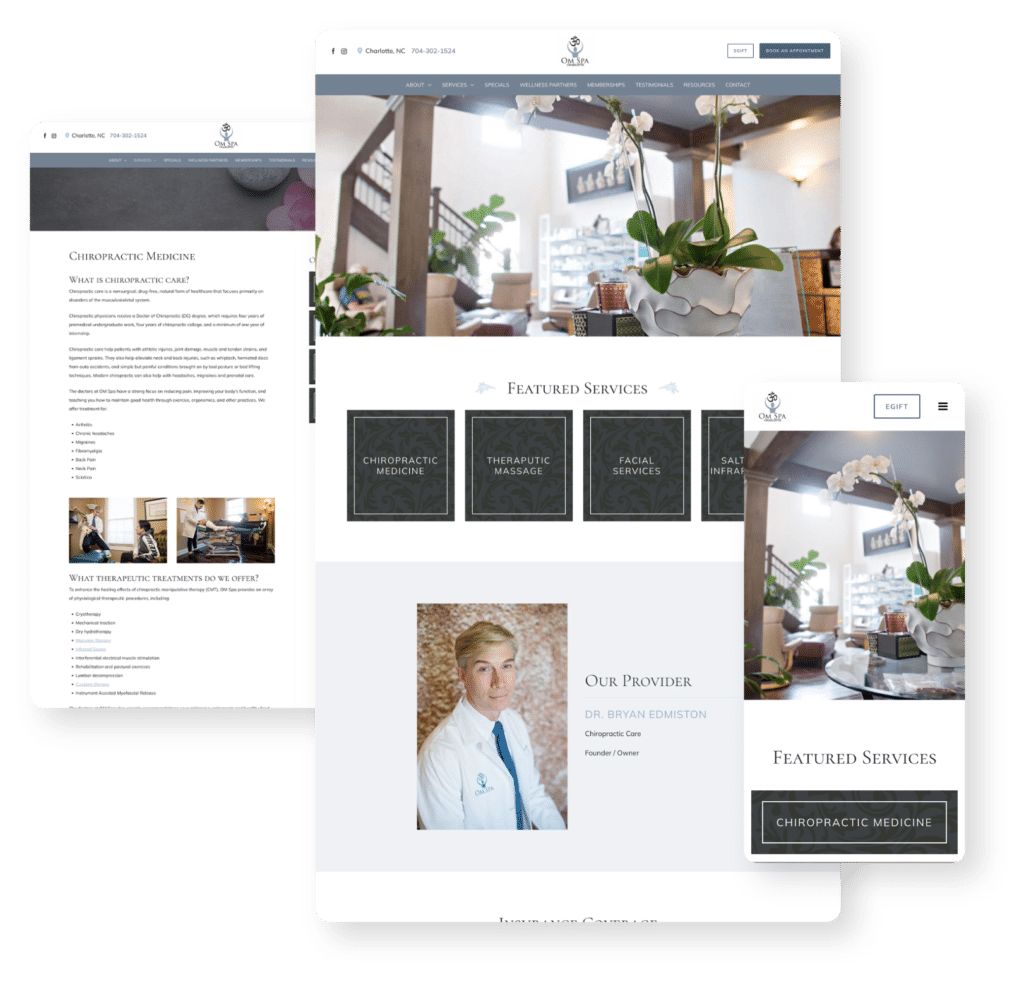 Med Spa Web Design - Responsive Medical Spa Website Design